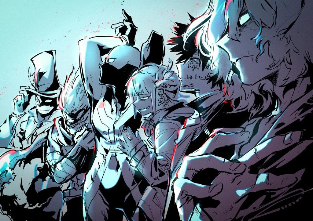 My Hero Academia Illustrator Hypes the League of Villains in New Art