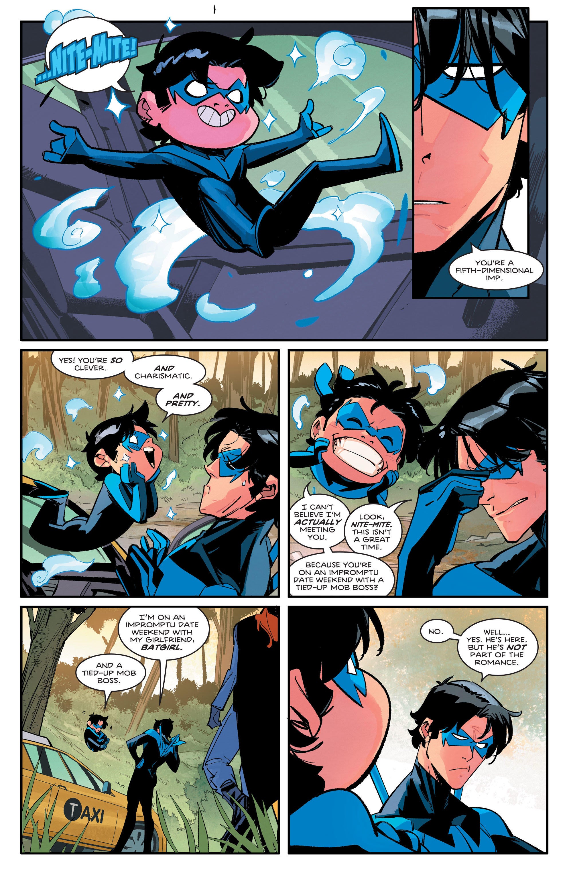 Nightwing Teams Up With His Very Own Bat-Mite