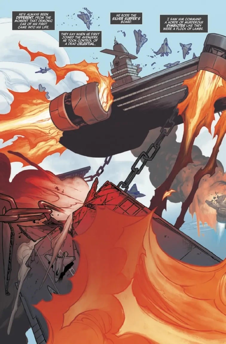 Ghost Rider Rides a SHIELD Helicarrier In Marvel's New Avengers Preview