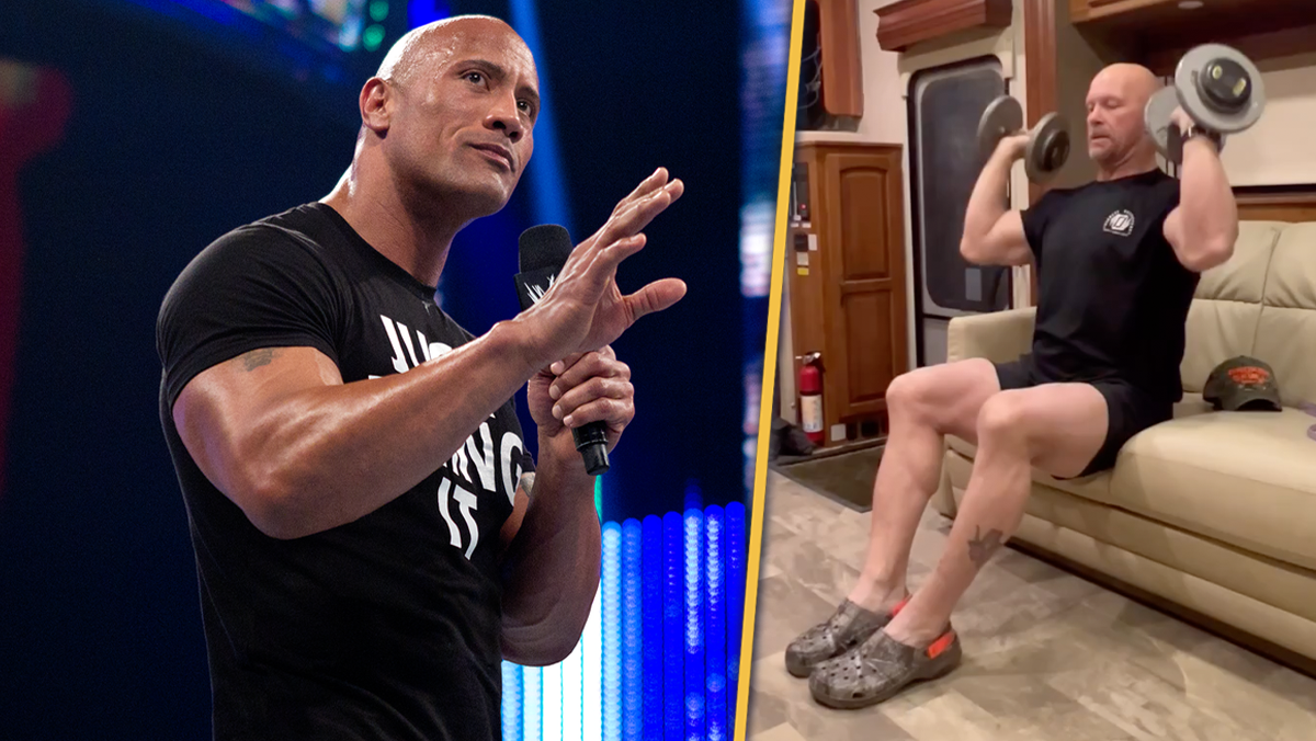 WWE: The Rock Responds to Steve Austin's Training Video