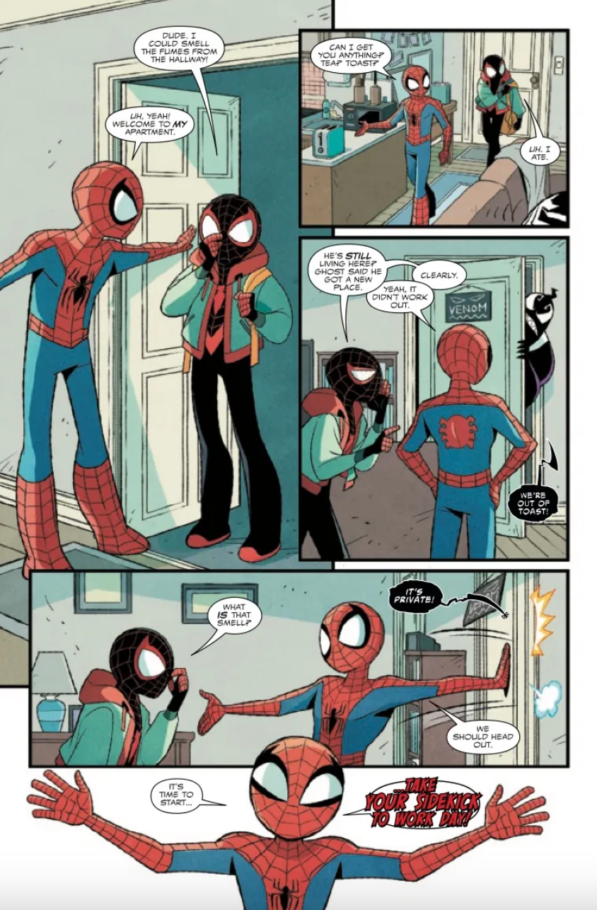 Peter Parker and Miles Morales Team Up in Spider-Men: Double Trouble Preview