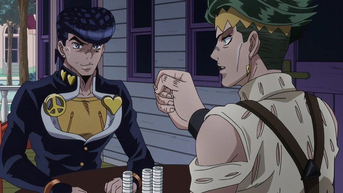 JoJo's Bizarre Adventure Art Gives Josuke and Kishibe 'Golden Wind ...