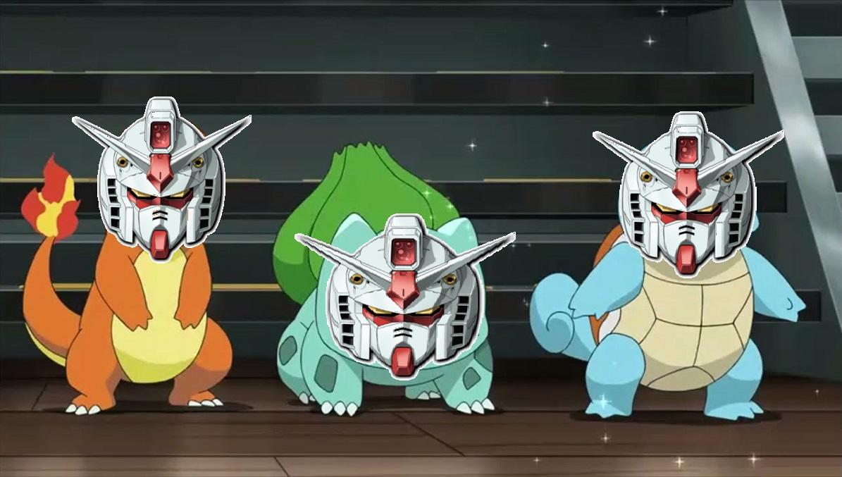 Pokemon Art Gives Kanto's Famous Starters a Mecha Variant