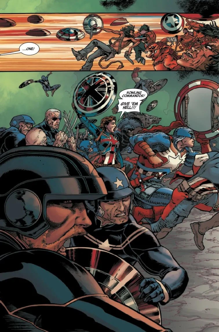 Marvel Assembles an Army of Captain America Variants In New Avengers ...