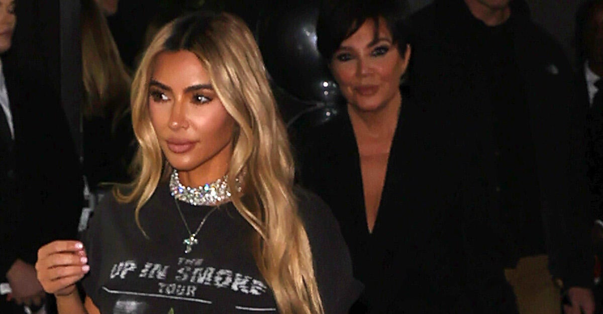 Kim Kardashian's Controversial Christmas Outfit Defended By Kathy Hilton