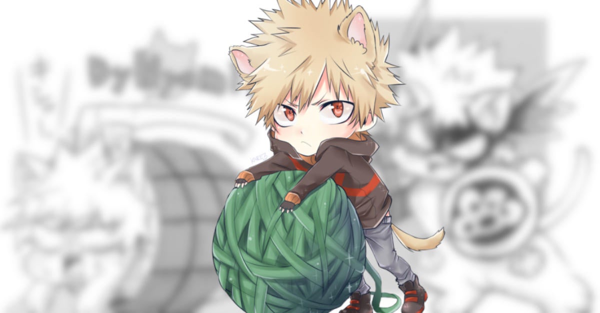 My Hero Academia Artist Turns Kacchan Into a Cat in New Sketch ...
