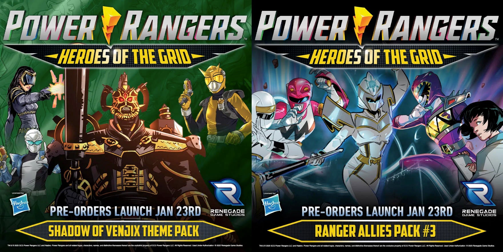 Power Rangers Heroes of the Grid Reveals Fan Favorites in New Expansions