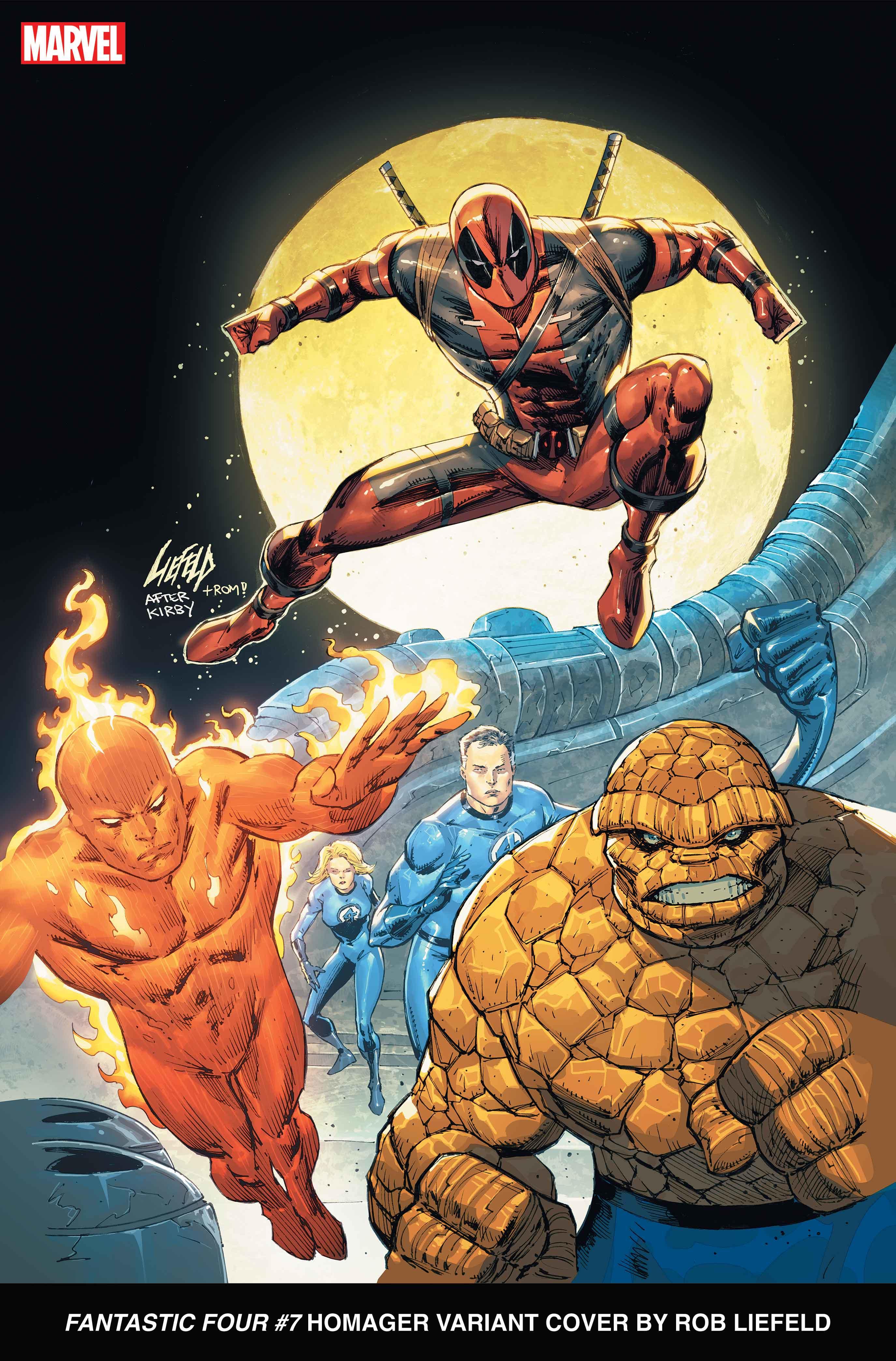 Rob Liefeld Homages Iconic Marvel Moments in Deadpool Variant Covers