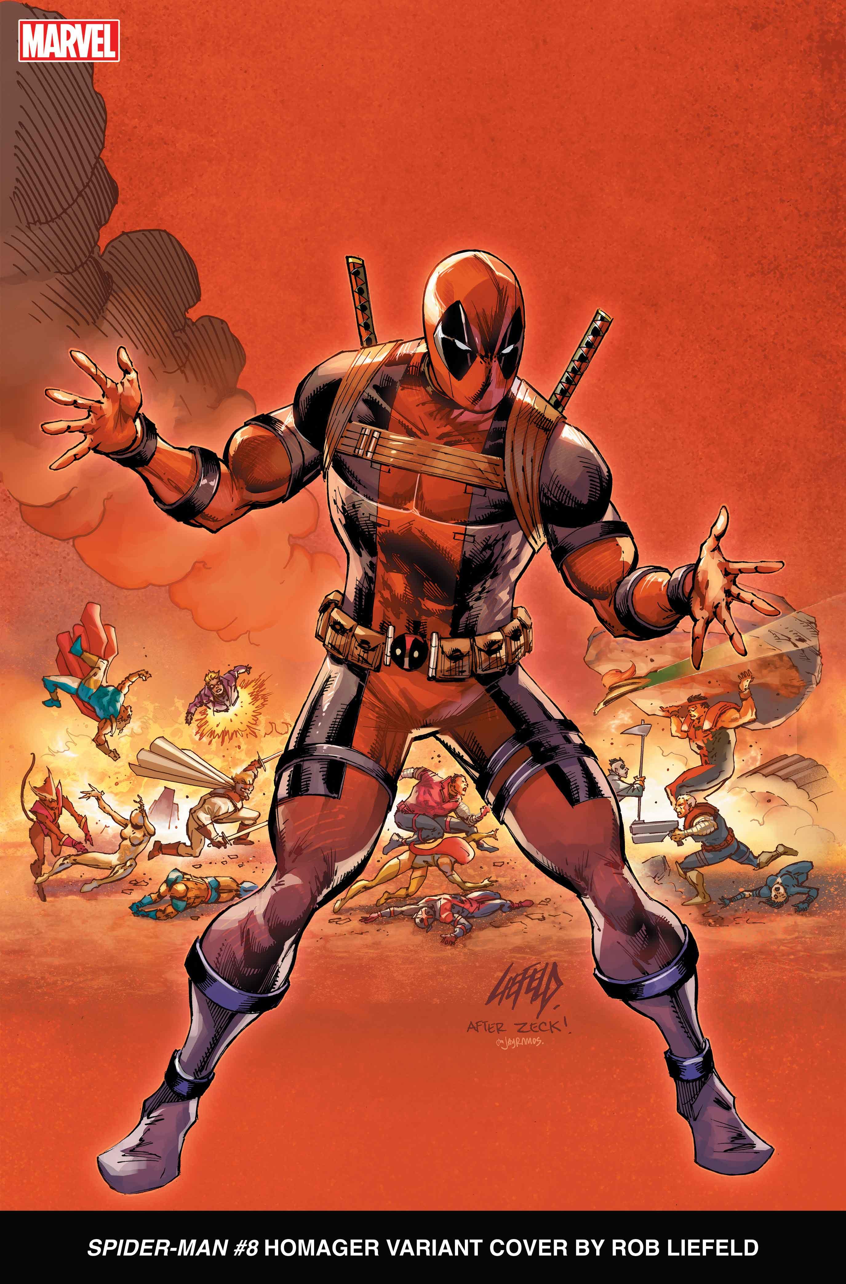 Rob Liefeld Homages Iconic Marvel Moments in Deadpool Variant Covers