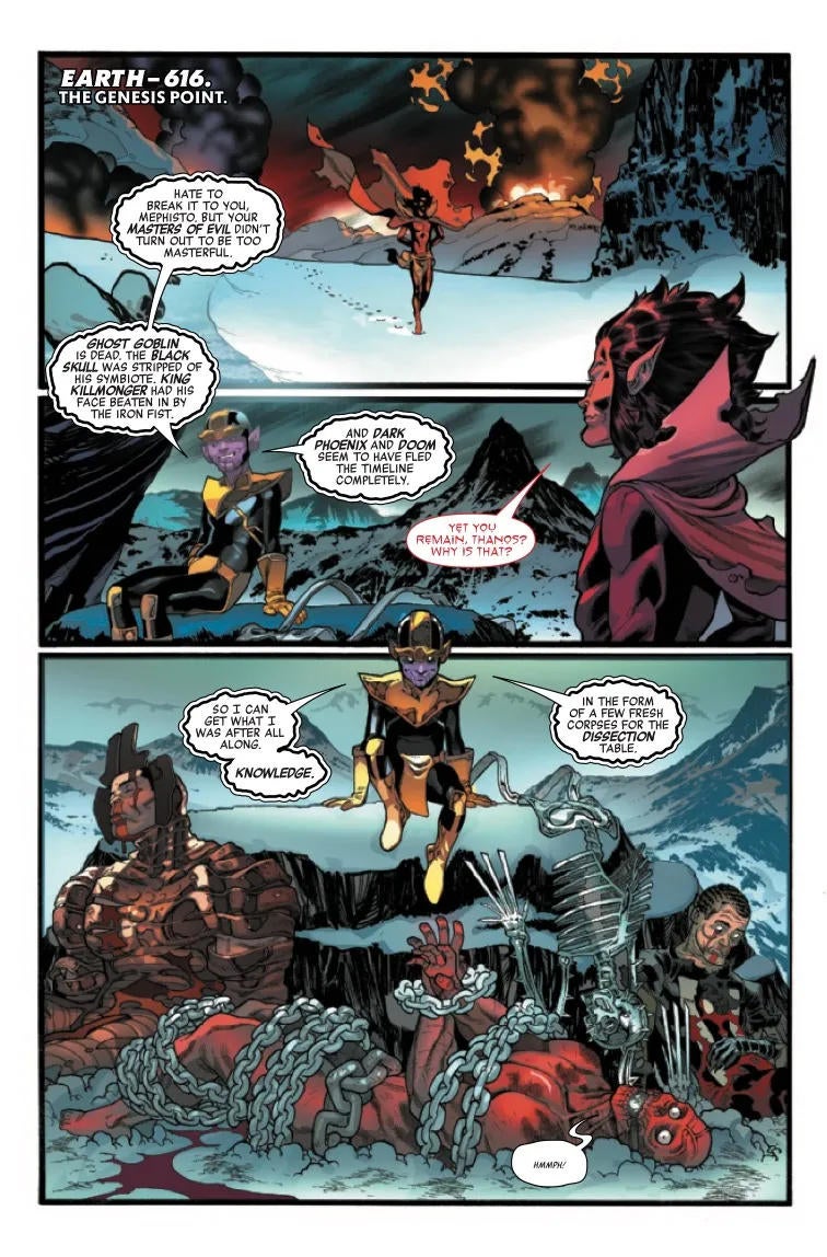 Avengers From the Multiverse Battle Mephisto and Thanos In New Marvel ...