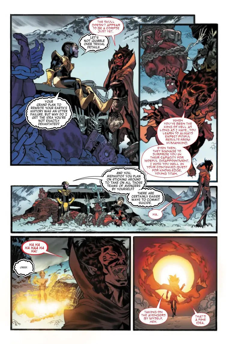 Avengers From the Multiverse Battle Mephisto and Thanos In New Marvel ...