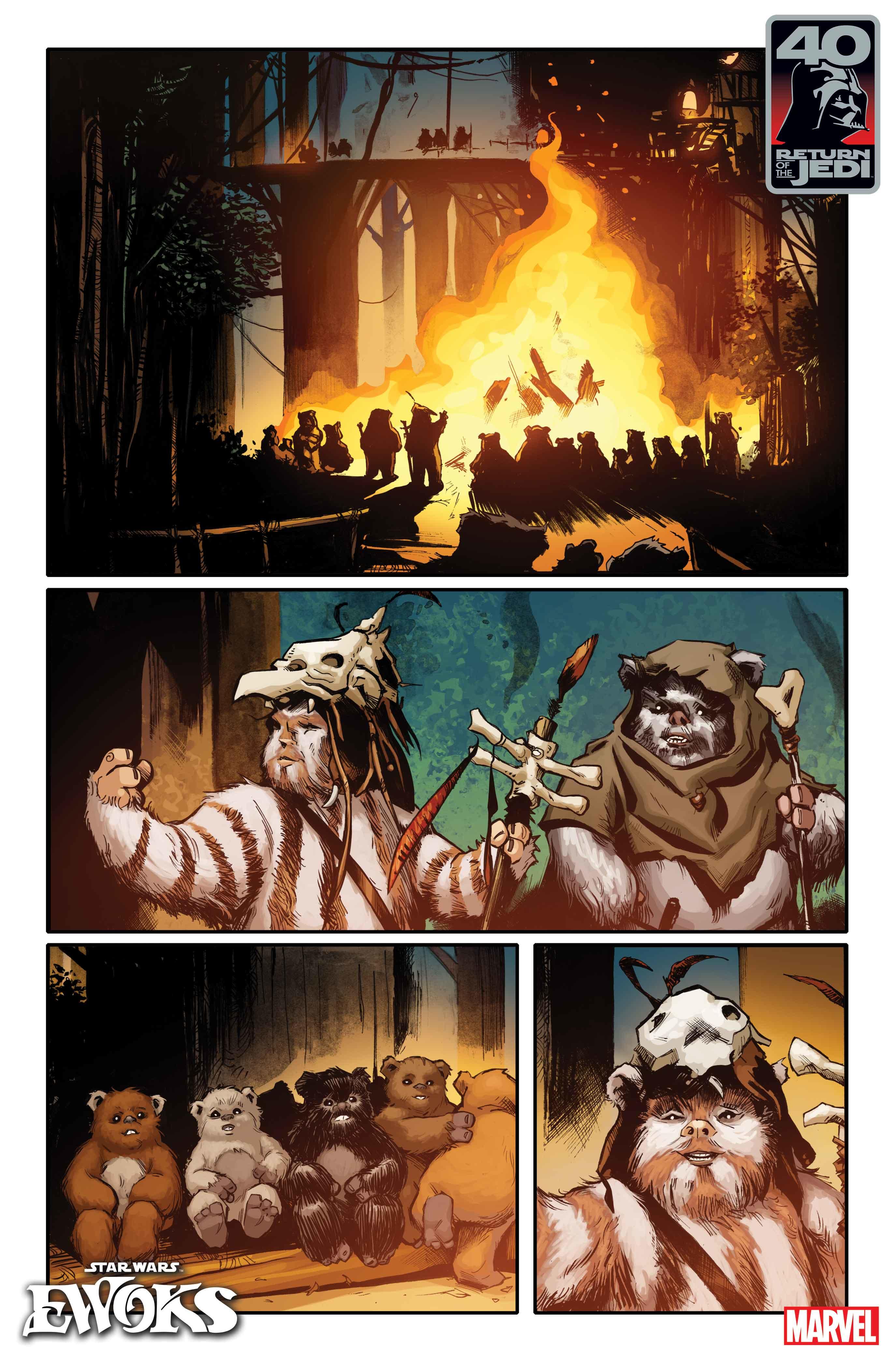 Star Wars: Return of the Jedi - Ewoks #1 First Look Celebrates the Film ...