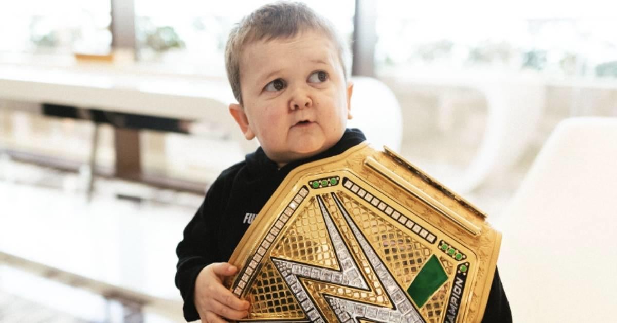 Hasbulla Gets the WWE Golden Title and a Shoutout From The Rock