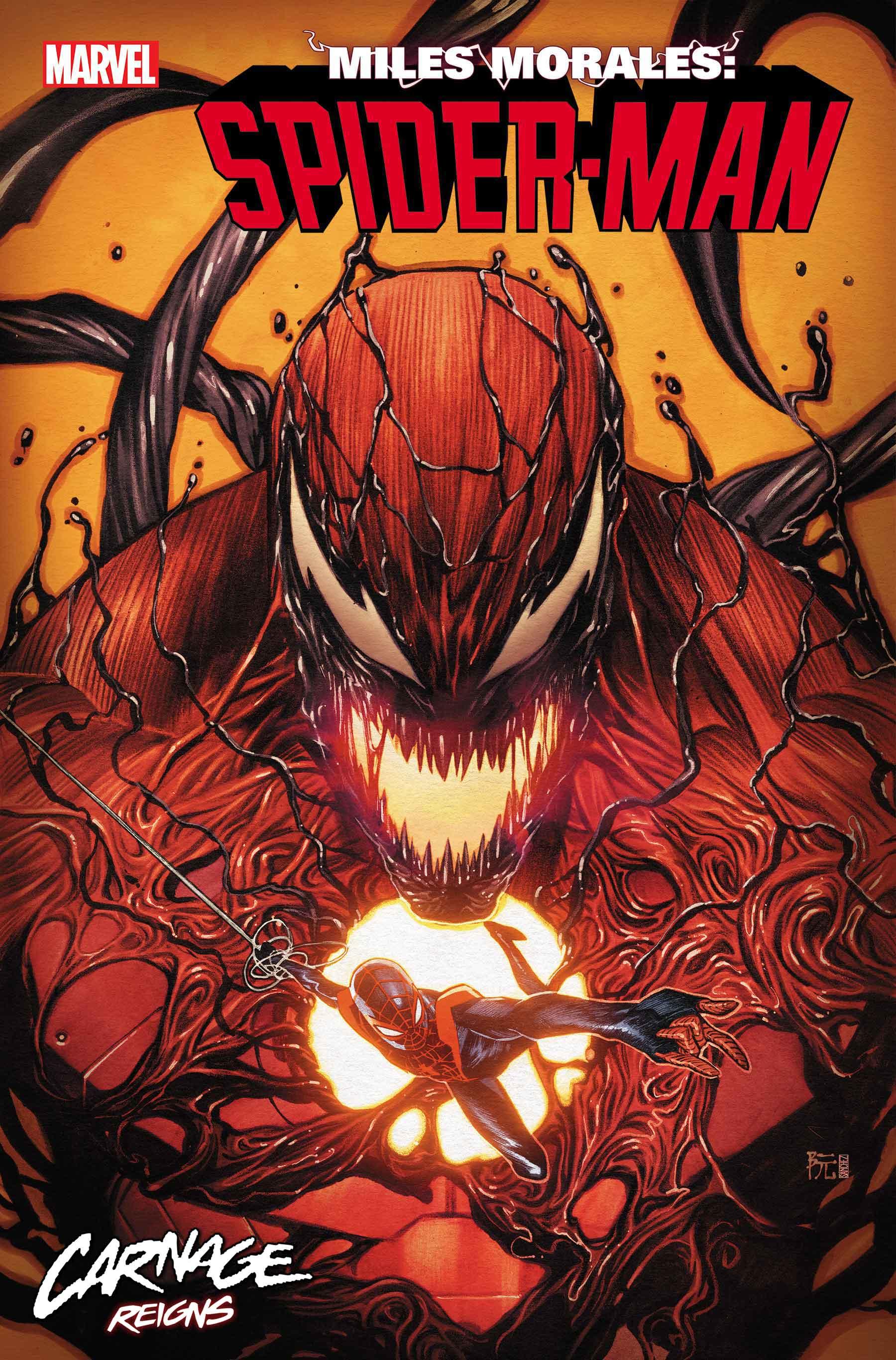 Carnage Reigns Crossover With Miles Morales Reveals Final Covers and Details