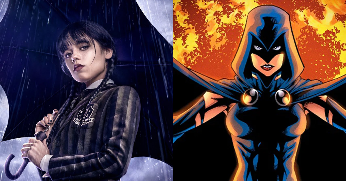 Titans Fan Art Sees Wednesday Star Jenna Ortega as the DCU's Raven