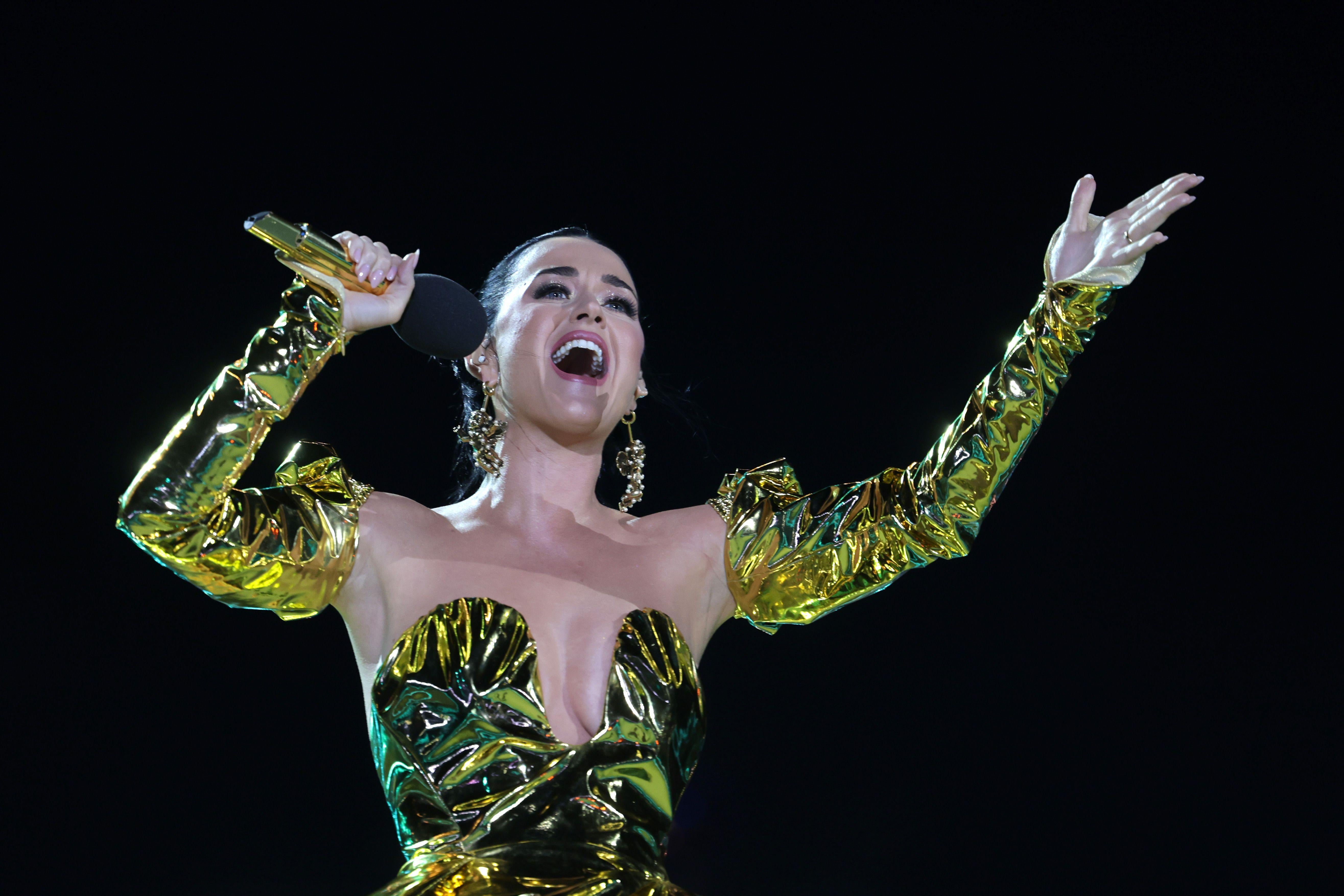 See Katy Perry's Full Outfit for Coronation of Charles III and Camilla