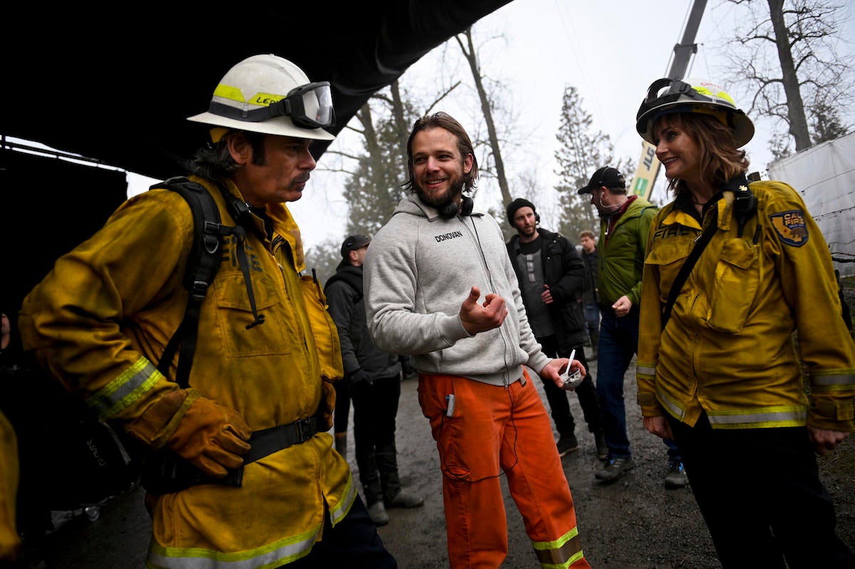 'Fire Country': See Photos of Max Thieriot Directing While in Costume ...