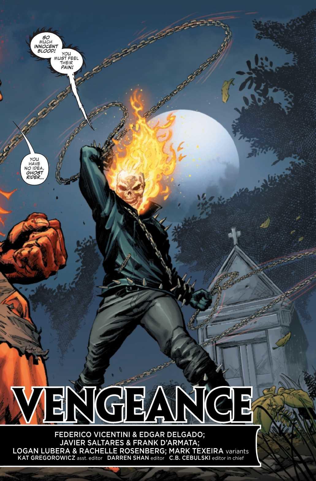 Ghost Rider Battles A Hulk in New Marvel Preview