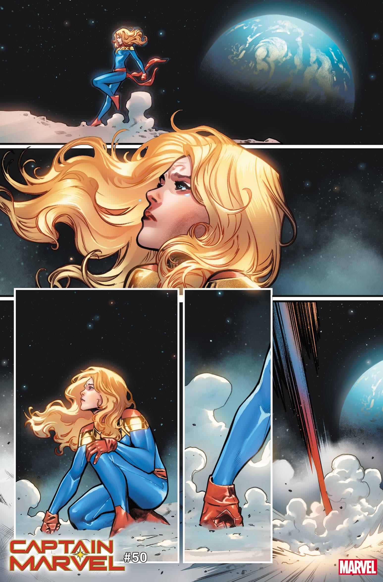 Captain Marvel Reveals First-Look Preview of 50th-Issue Finale
