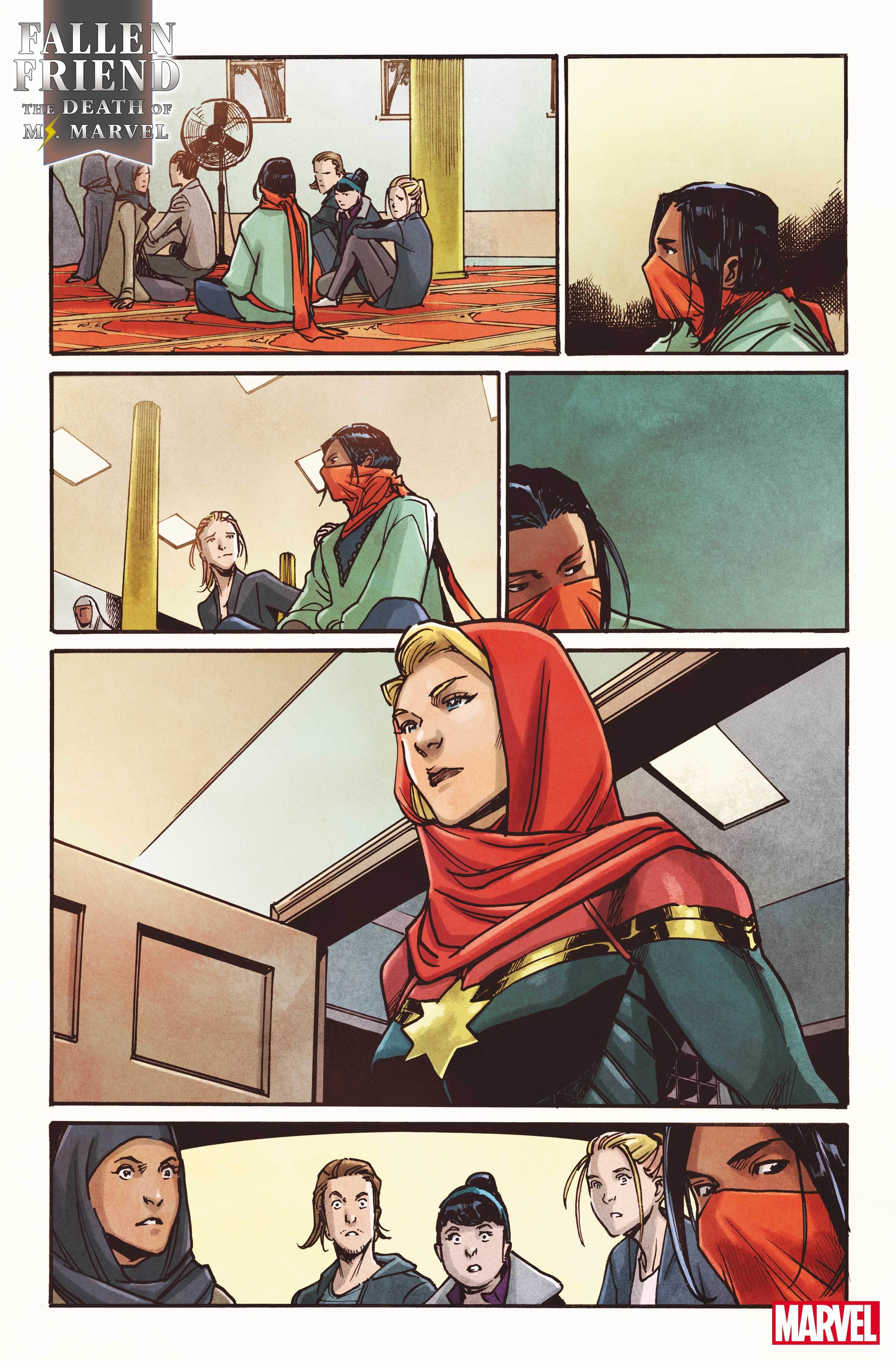 Fallen Friend: The Death of Ms. Marvel #1 Preview Brings The Avengers ...