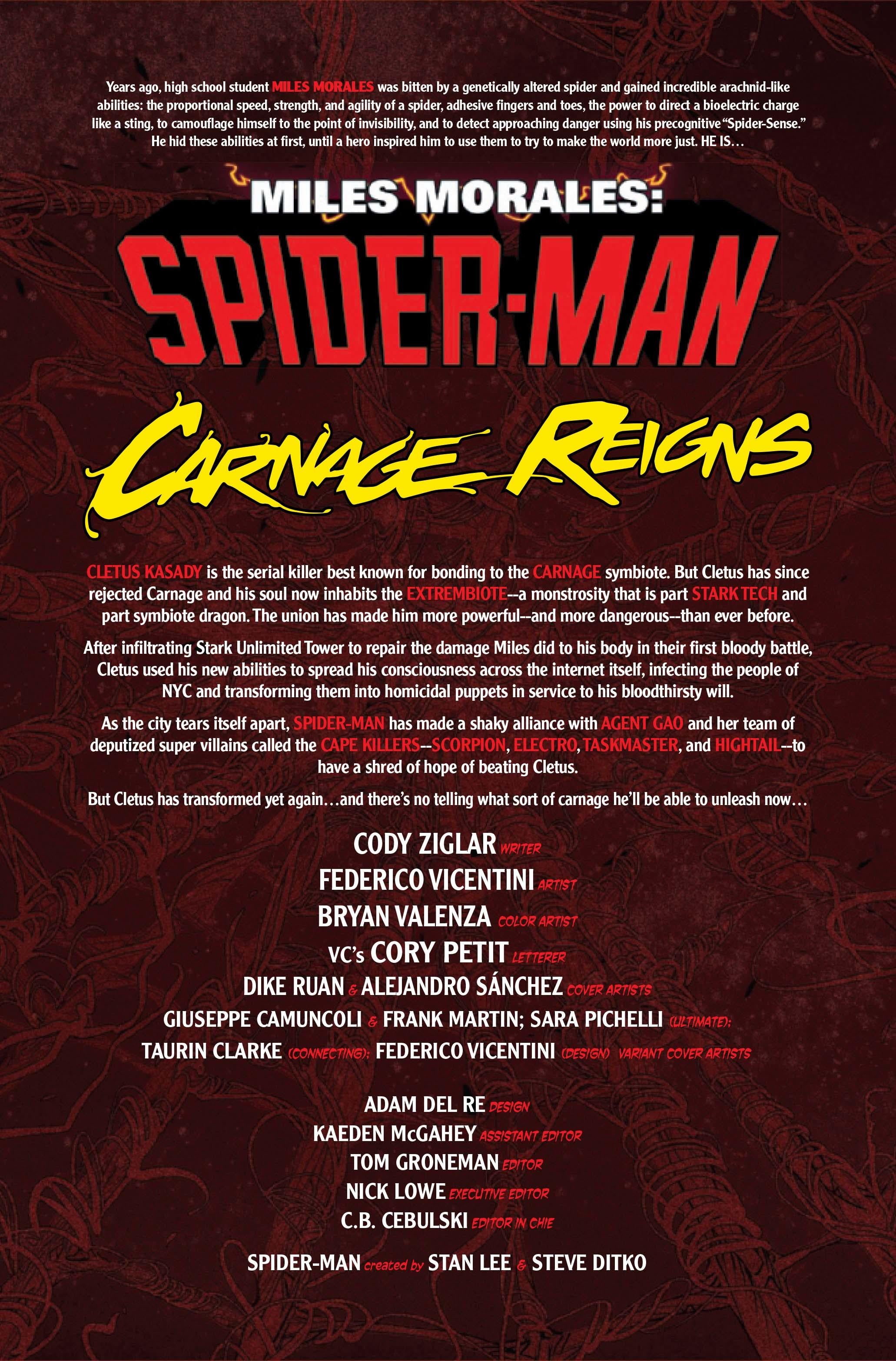 Spider-Man: Miles Morales Battles Carnage in New Marvel Preview