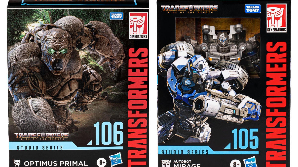 Transformers: Rise of the Beasts Optimus Primal and Mirage Studio Series Figures Unveiled ...