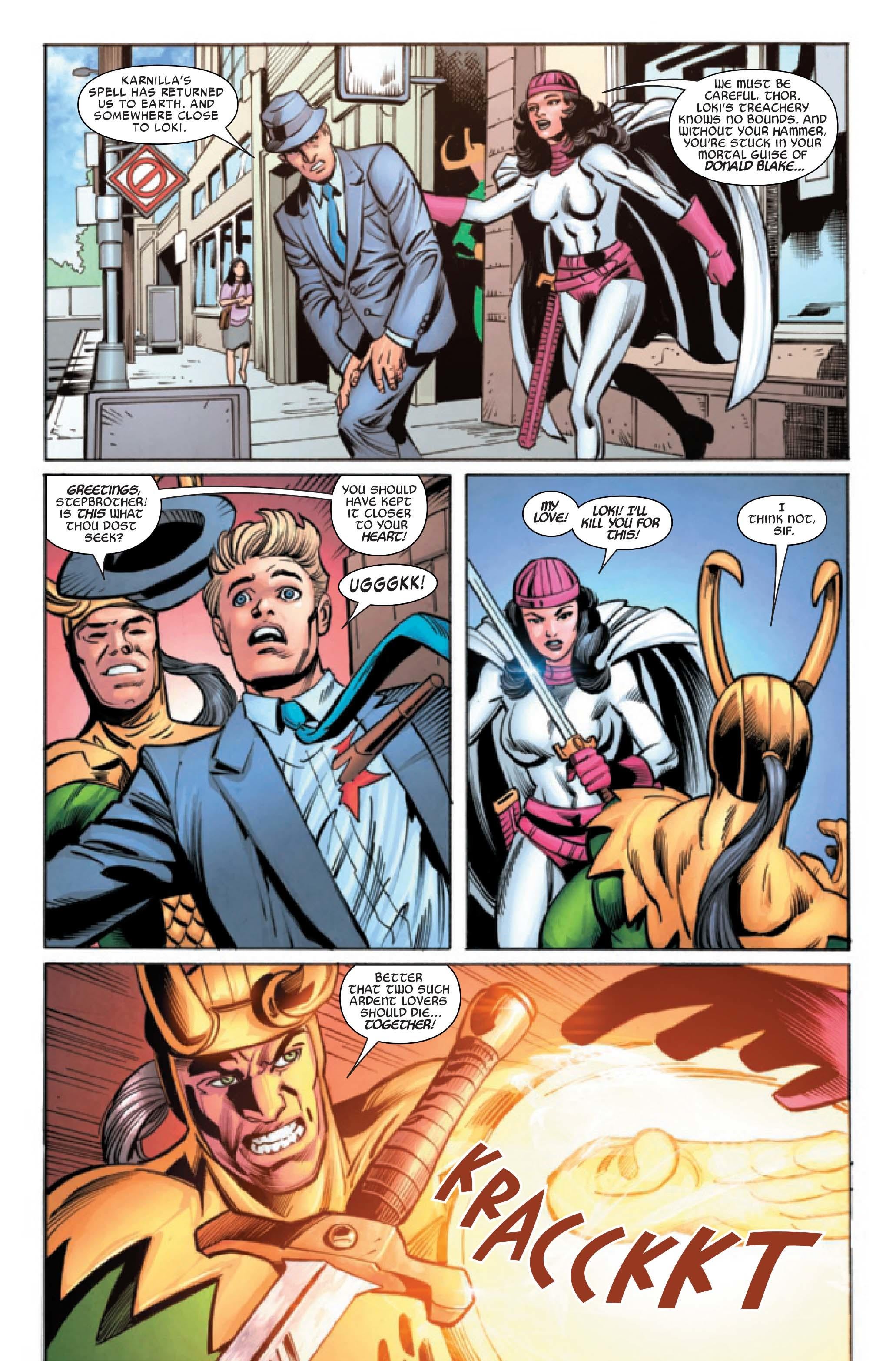 Loki Wields Thor's Hammer in Marvel's Dark What If...? Preview (Exclusive)