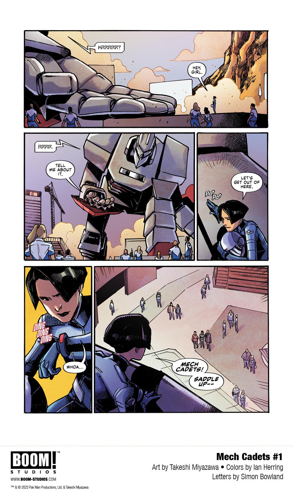BOOM! Studios Reveals First Look at Mech Cadets #1 (Exclusive)