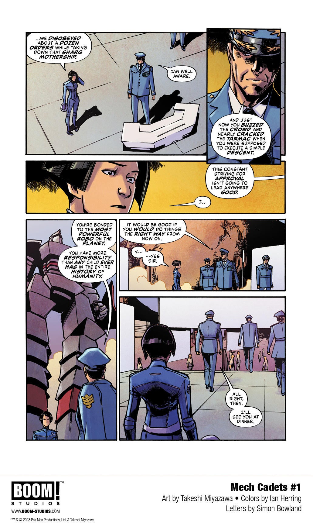 BOOM! Studios Reveals First Look at Mech Cadets #1 (Exclusive)