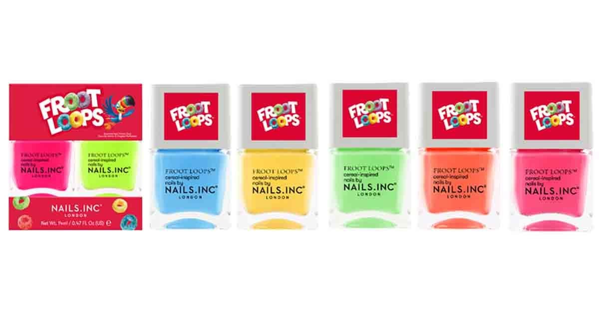 Froot Loops Teams Up with Nails Inc for New Scented Nail Polish Line