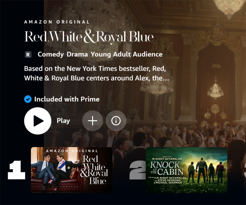 Red, White & Royal Blue Rockets to #1 Movie on Prime Video