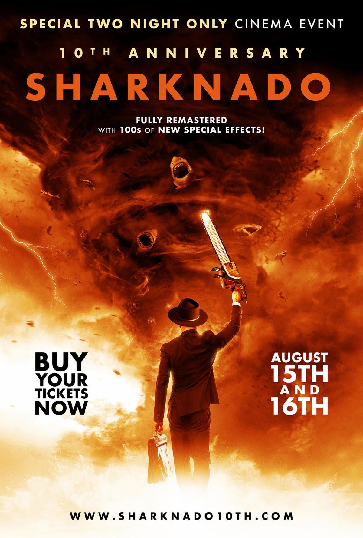 Sharknado Releases Barbenheimer-Themed Posters To Celebrate Its Tenth ...