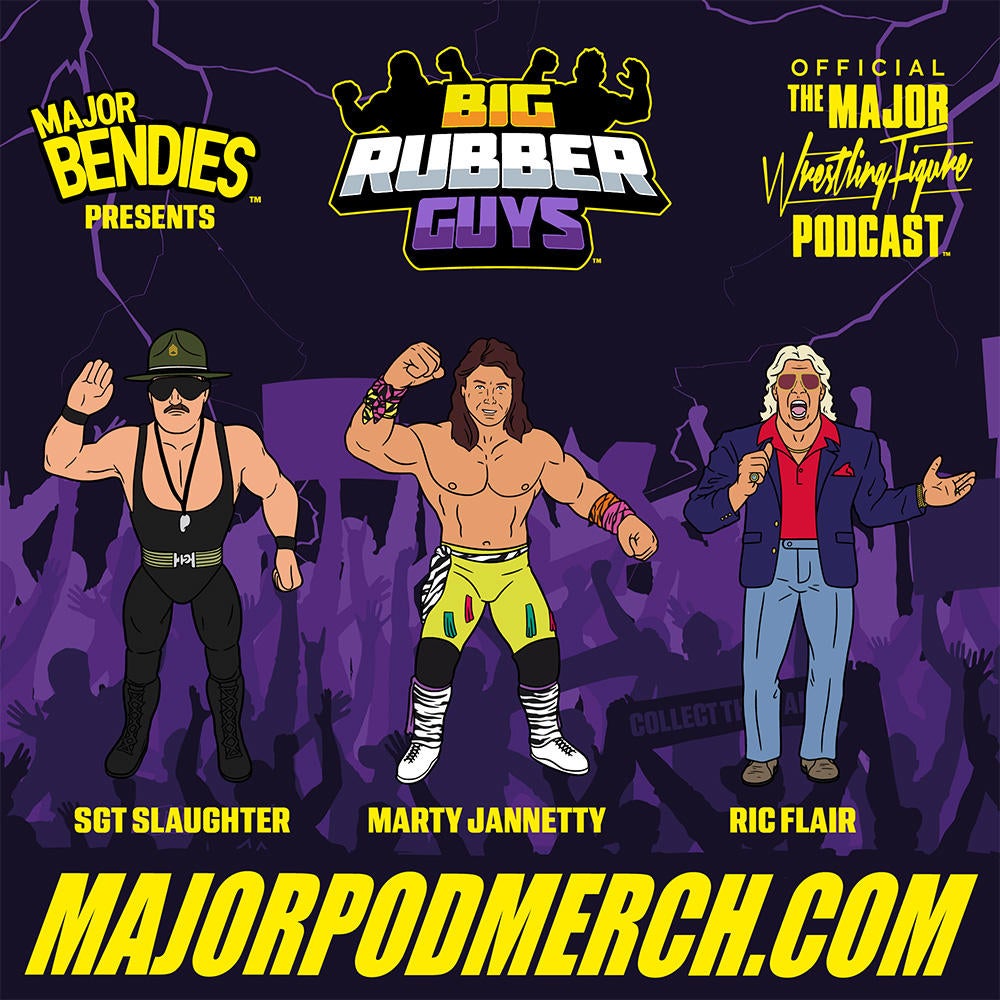 Major Bendies' Big Rubber Guys Reveals Series 3, Featuring Ric Flair