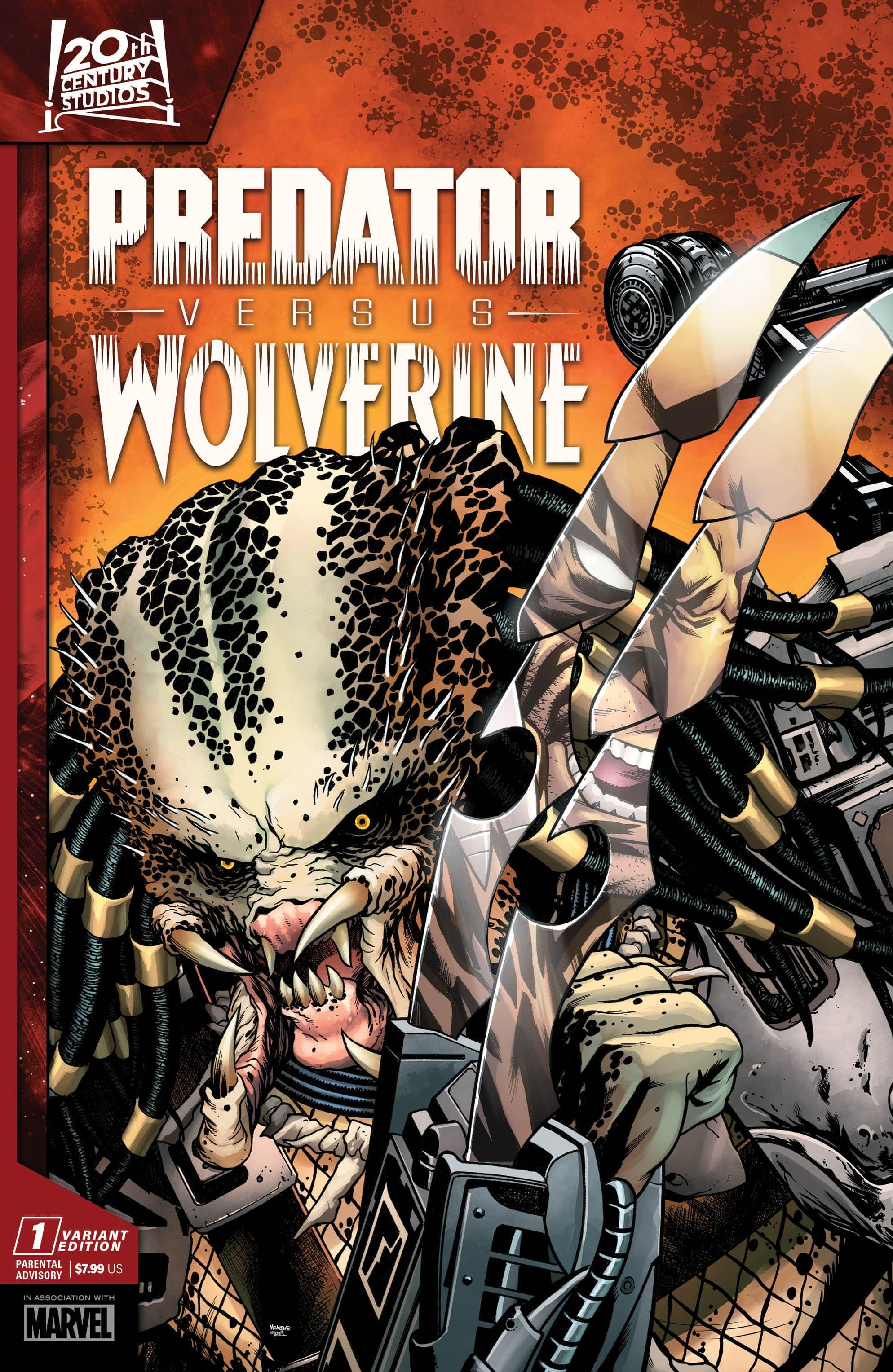 Marvel Reveals Predator vs. Wolverine Variant Covers