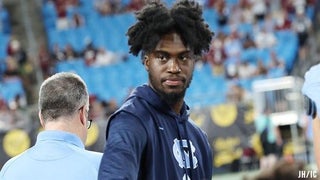 Ineligible North Carolina WR Tez Walker serving as honorary captain vs ...