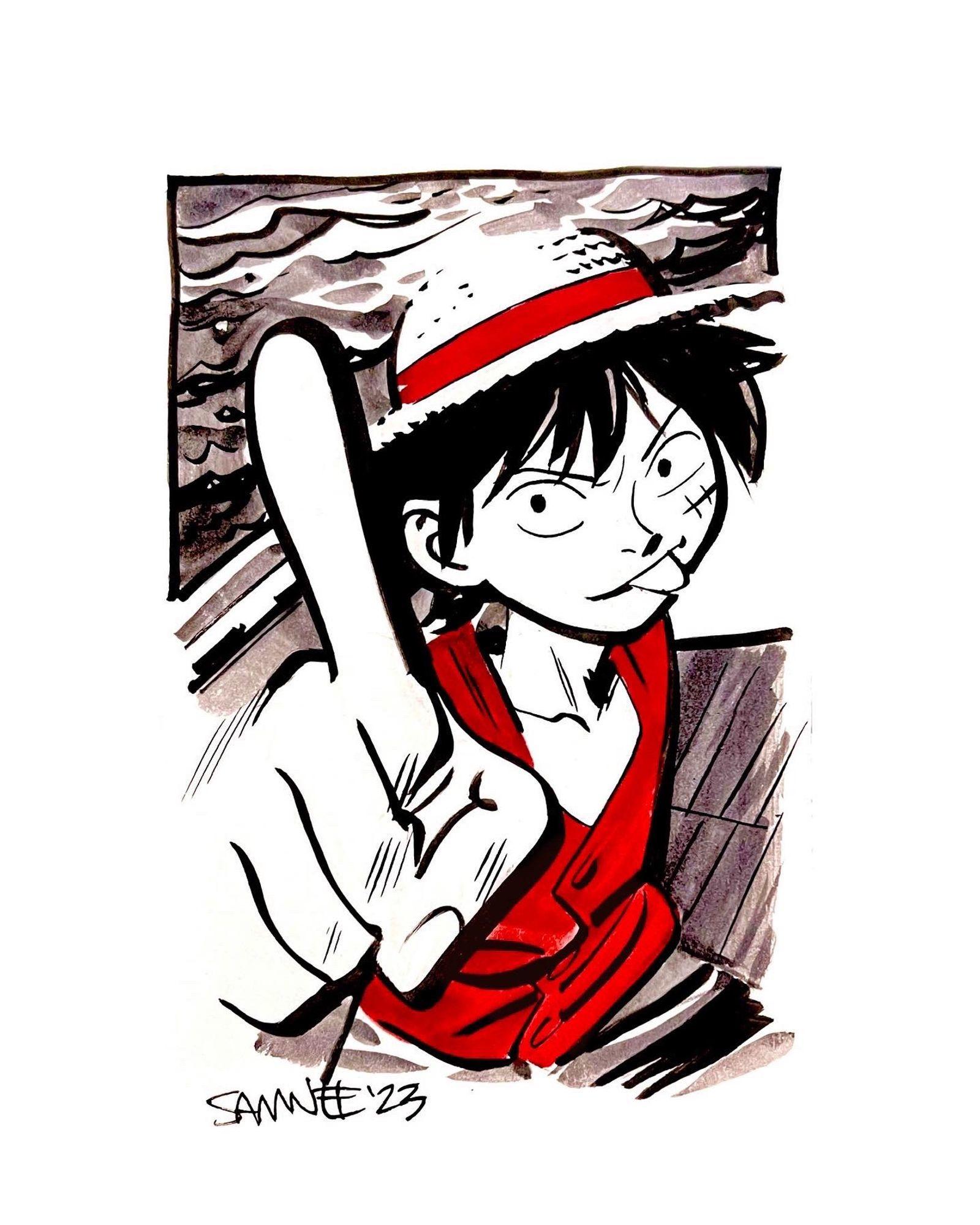 One Piece: Marvel Comic Book Artist Draws Luffy