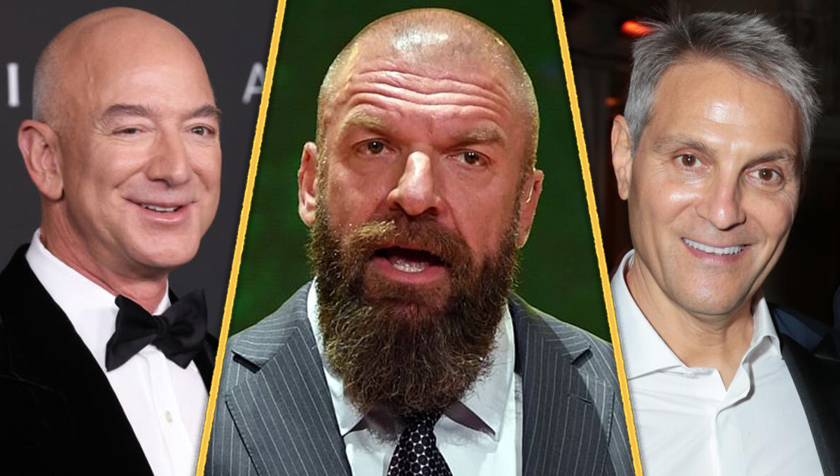 Watch: Triple H Sits With Jeff Bezos, Endeavor CEO Ari Emanuel at New ...