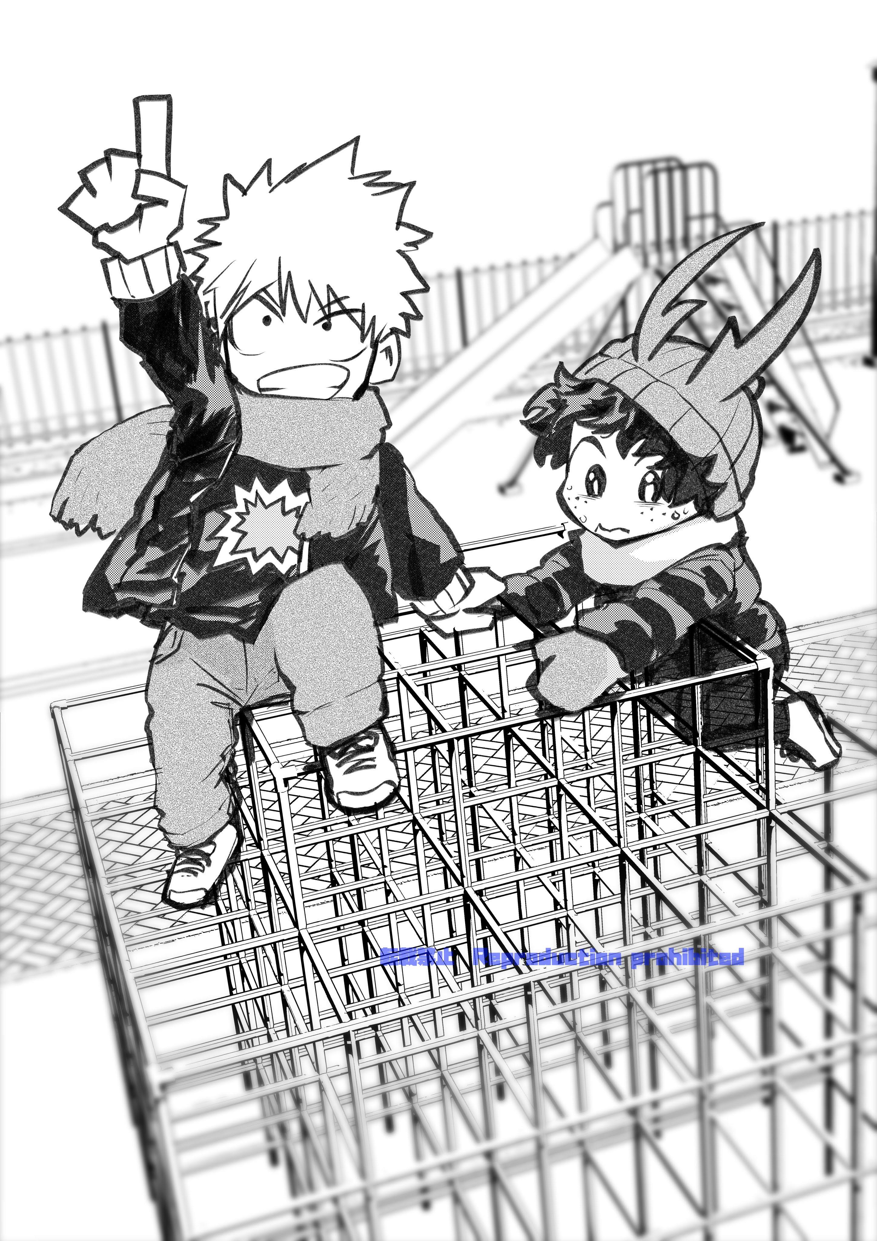 My Hero Academia Artist Inks an Adorable Throwback of Deku, Bakugo