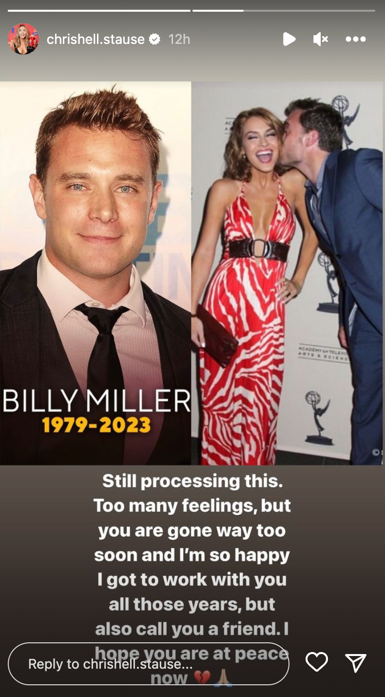 Chrishell Stause Mourns Death of 'All My Children' Co-Star Billy Miller