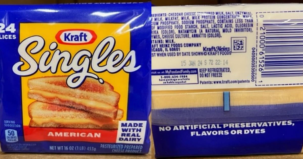 Kraft Singles American Cheese Recalled