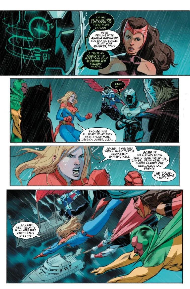 Avengers Assemble Against Agatha Harkness In New Marvel Preview