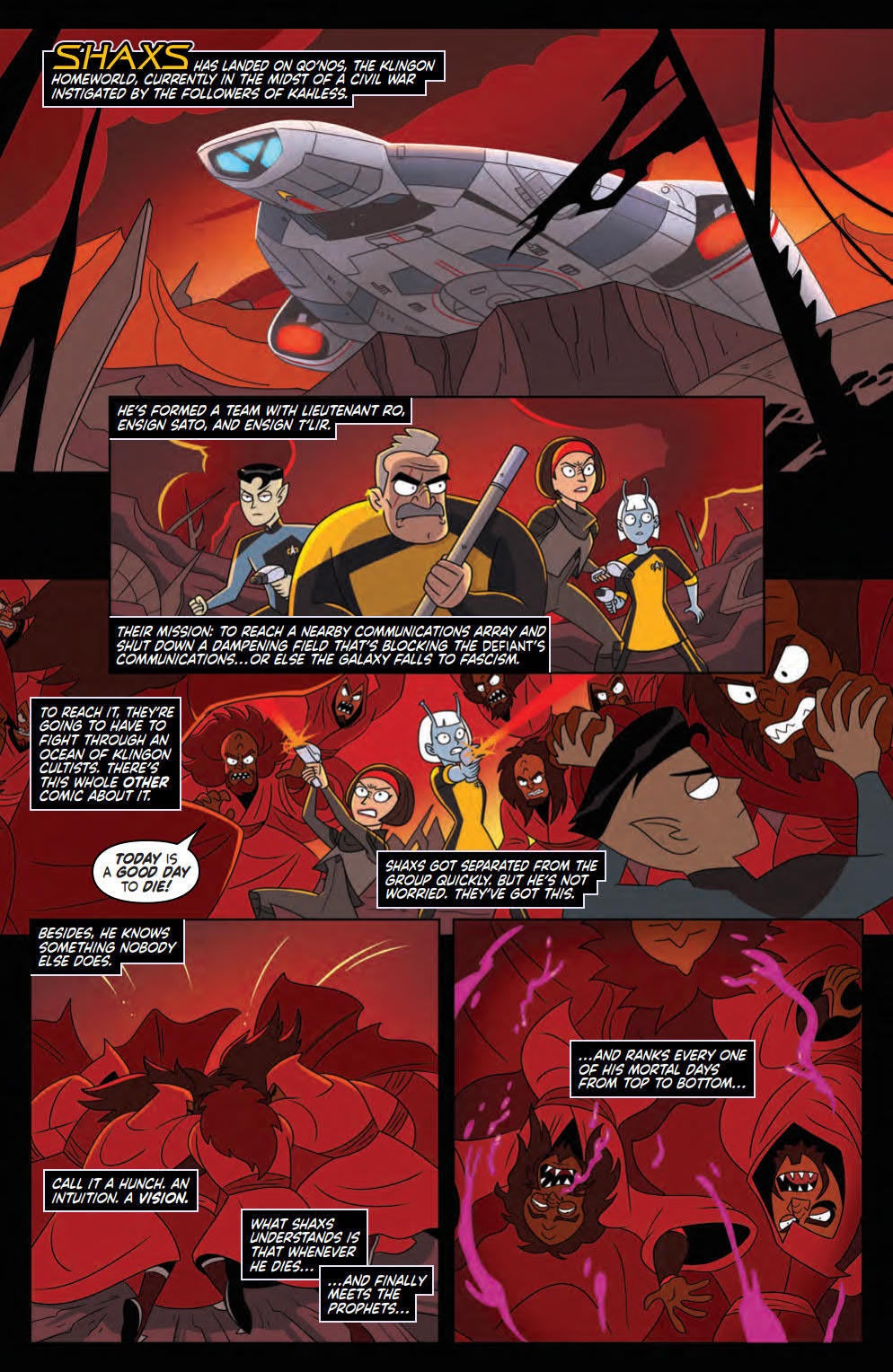 Star Trek: Lower Decks' Shaxs Has His Best Day Ever In New Preview