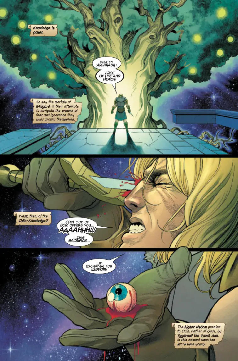 Marvel's Thor Preview Shows Odin Cutting Out His Own Eye