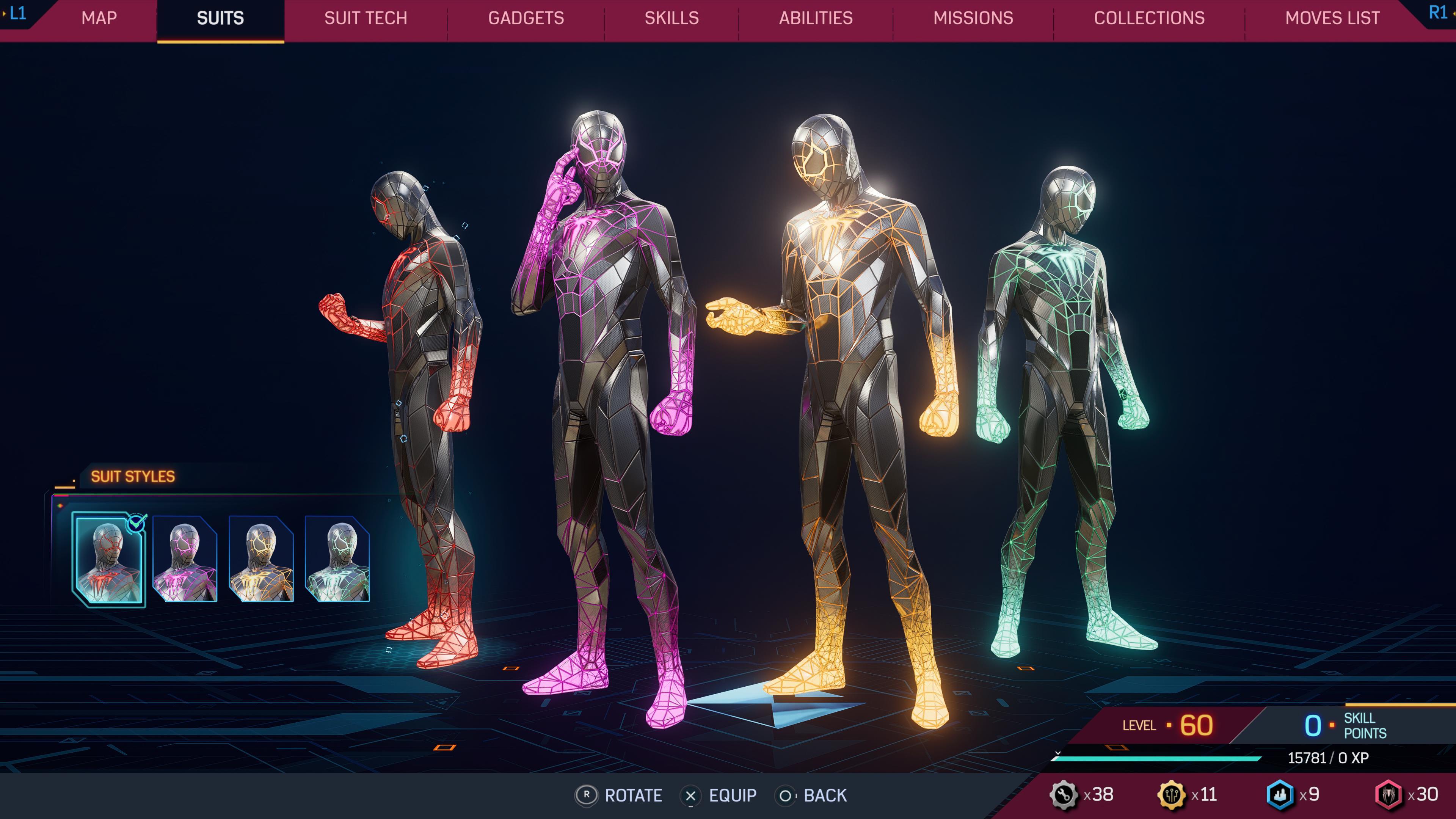 Every Unlockable Suit in Marvel's Spider-Man 2