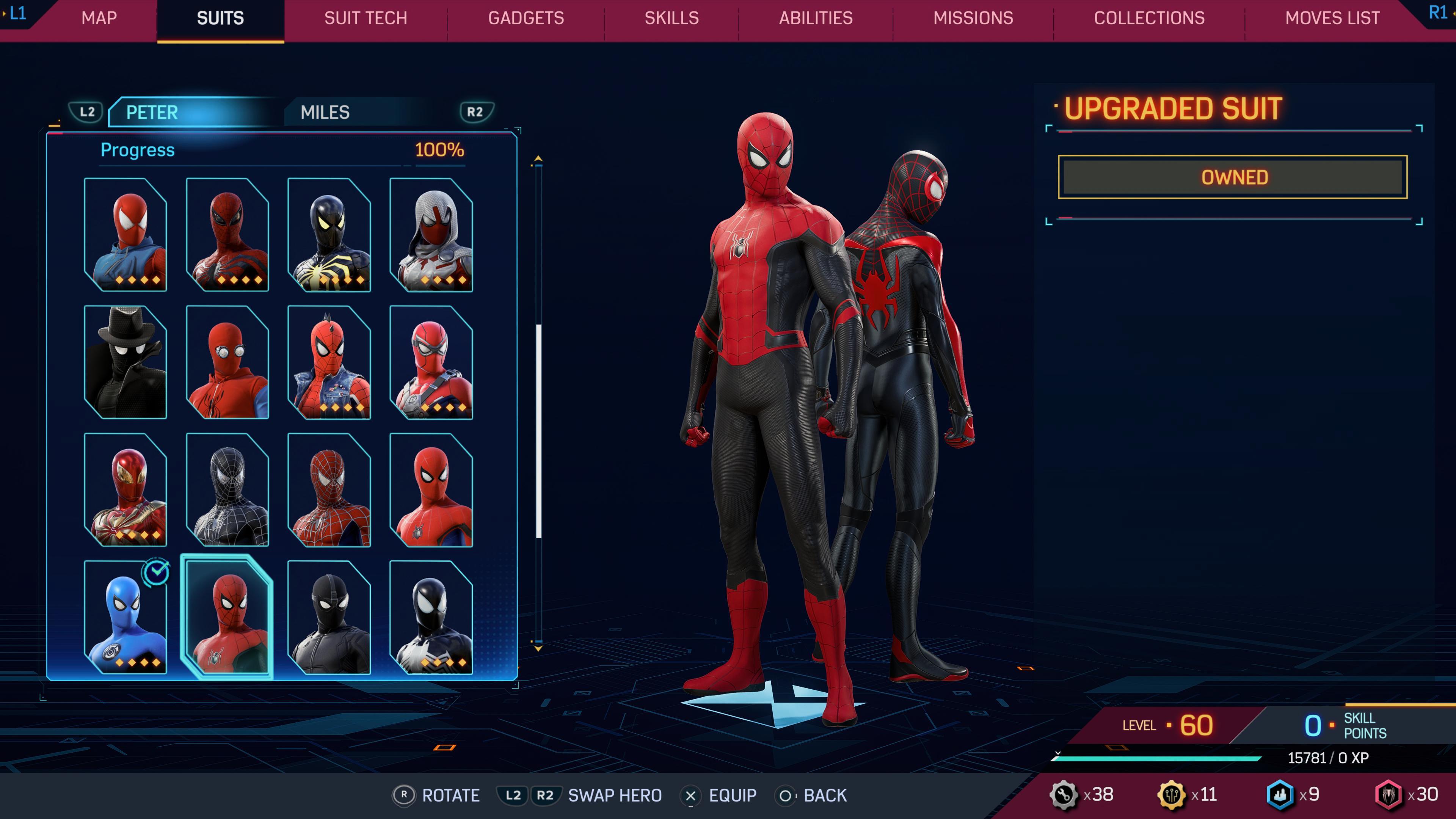 Every Unlockable Suit in Marvel's Spider-Man 2