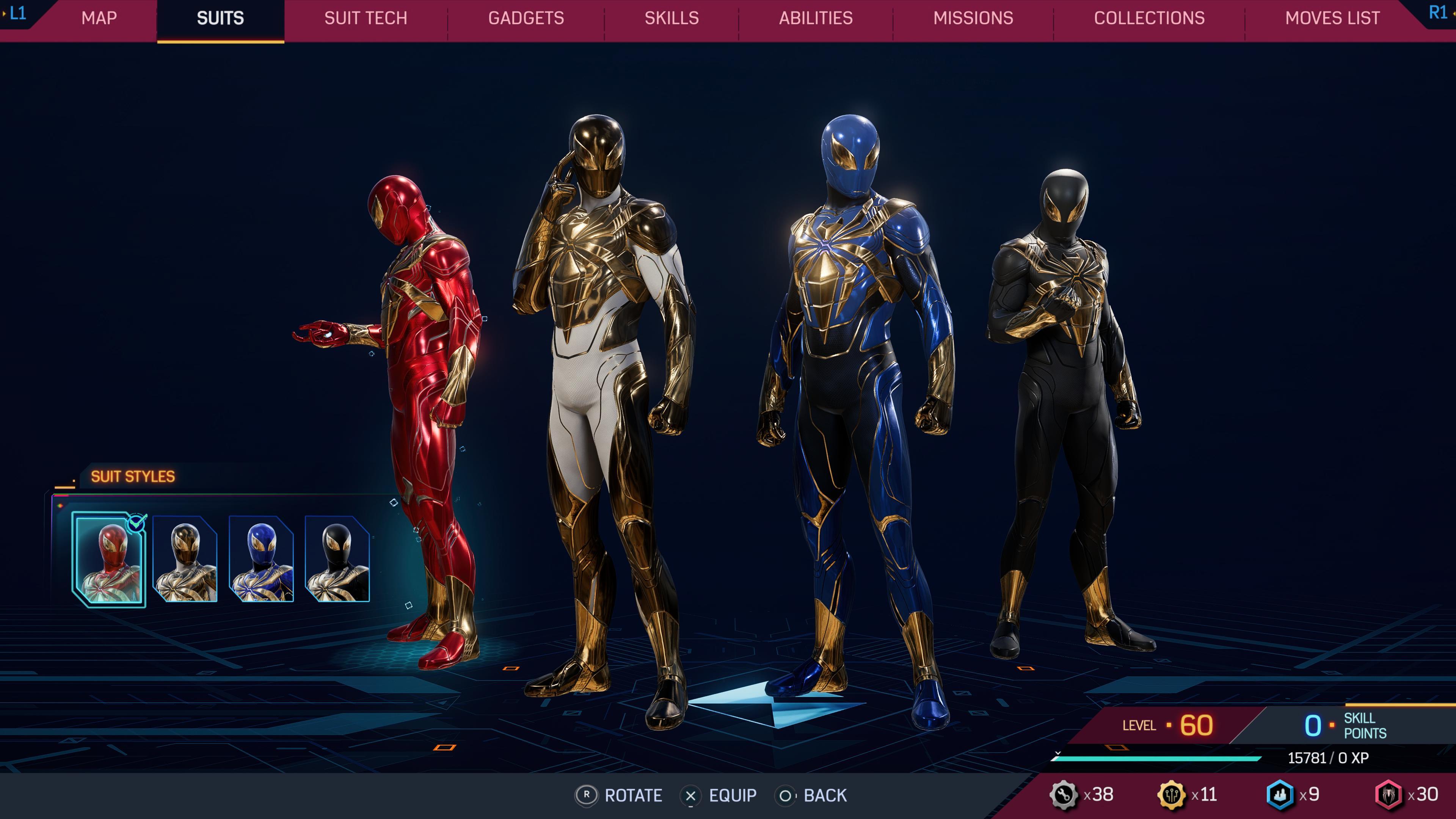 Every Unlockable Suit in Marvel's Spider-Man 2