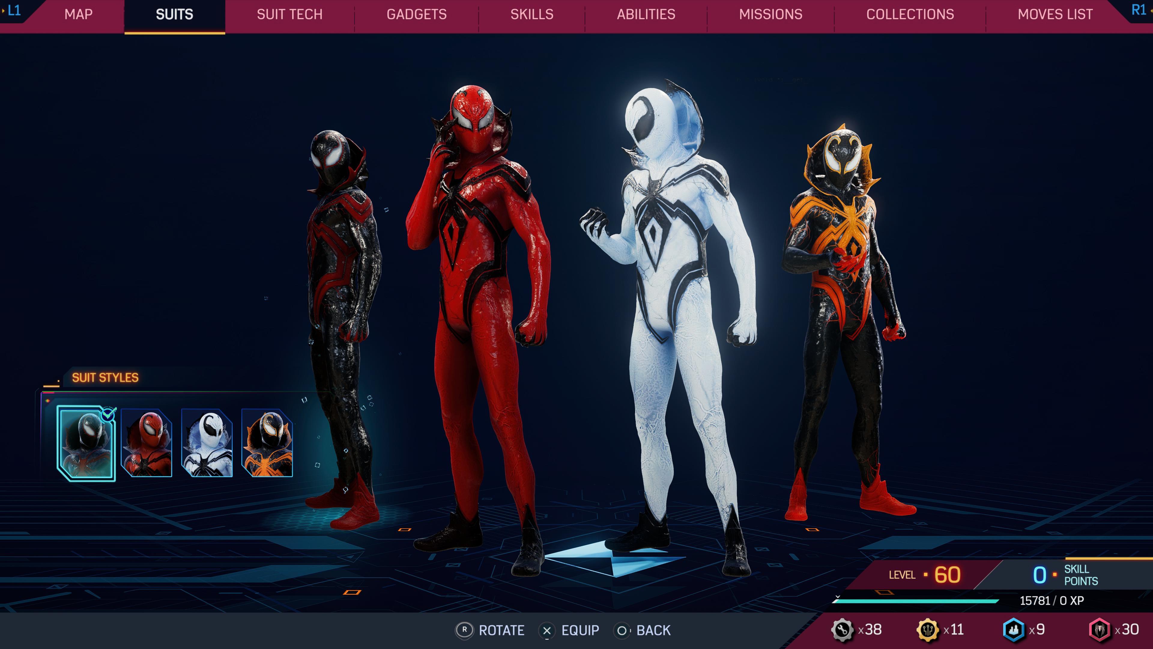 Every Unlockable Suit in Marvel's Spider-Man 2