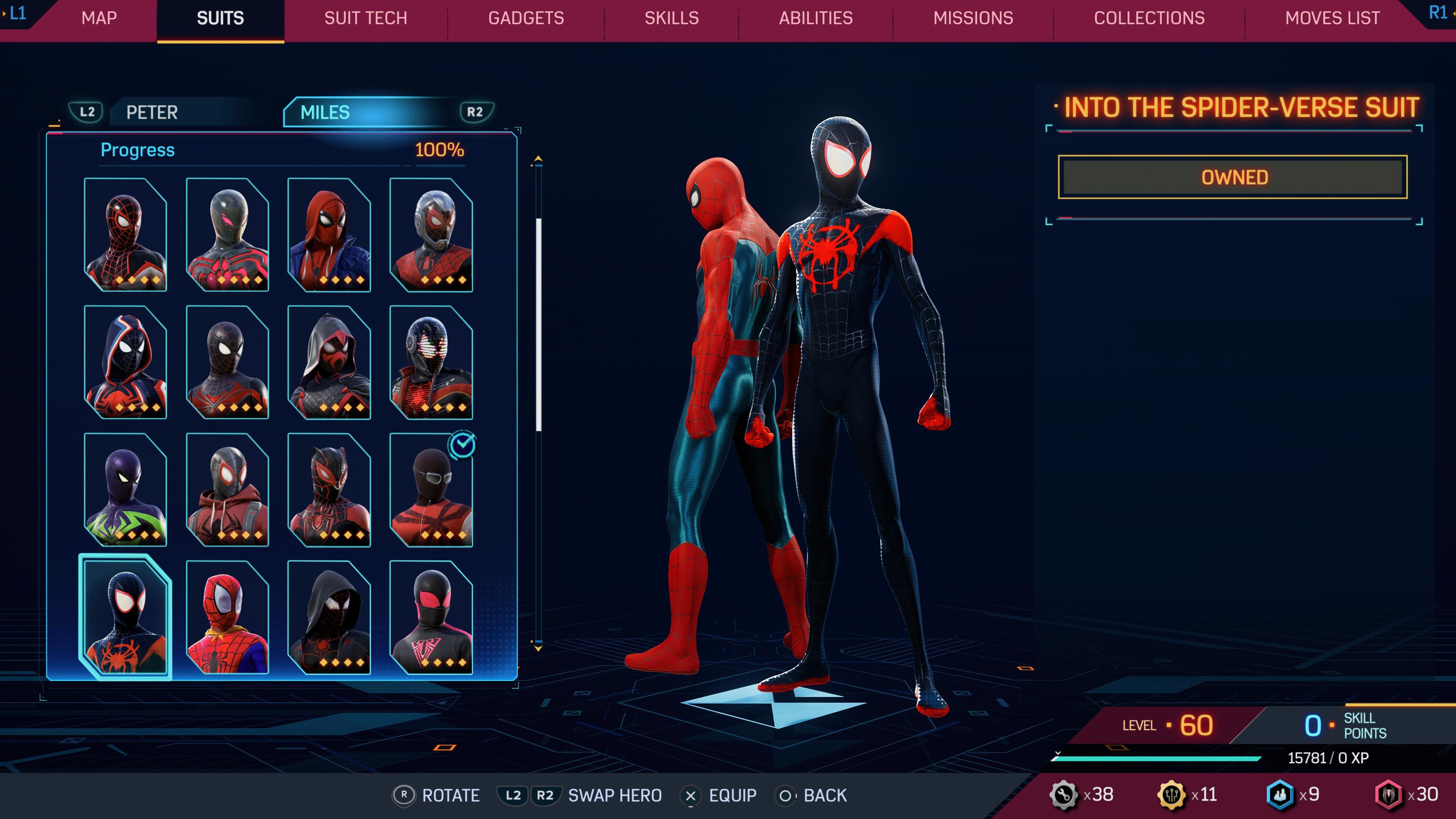 Every Unlockable Suit in Marvel's Spider-Man 2