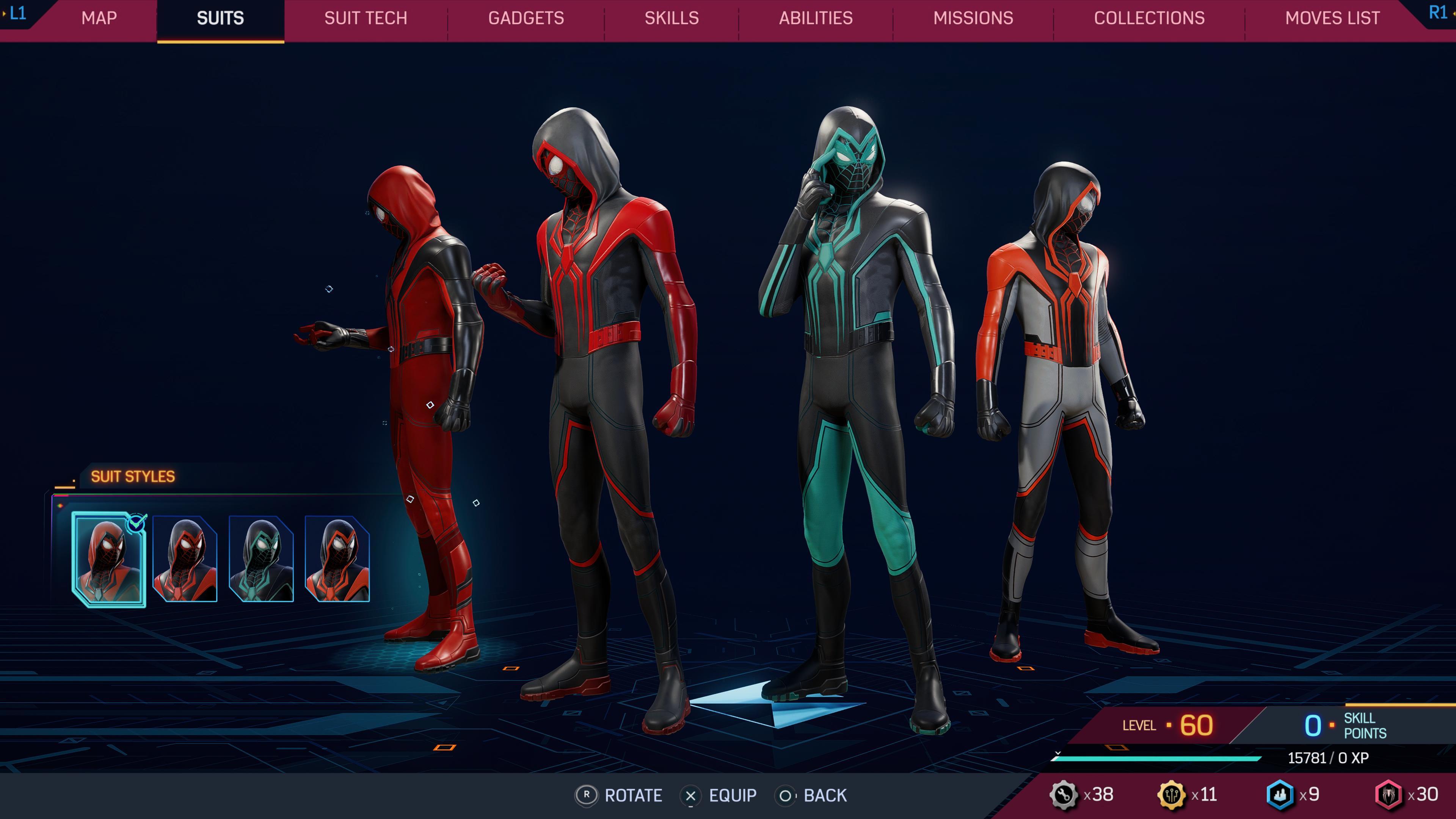 Every Unlockable Suit in Marvel's Spider-Man 2