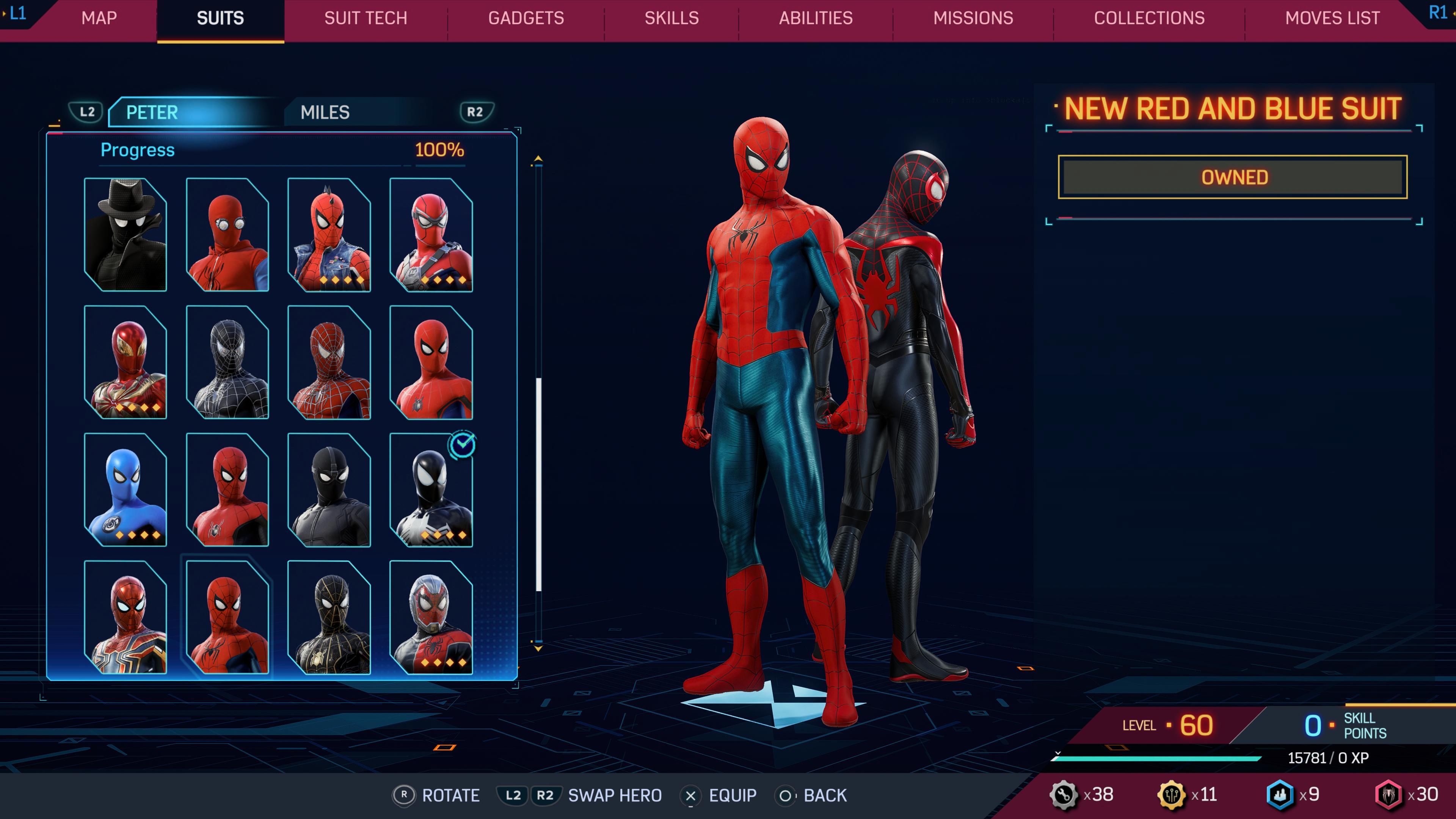 Marvel's Spider-Man 2: Tutte le tute sbloccabili